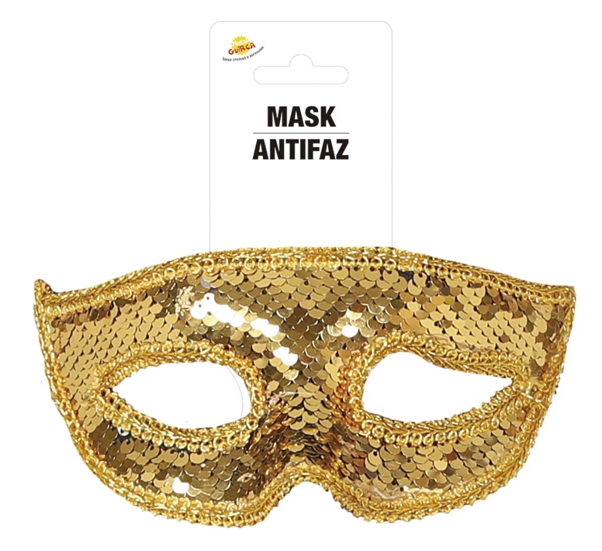 Maska karnawałowa "Cekiny" złota | Święta i Okazje \ Nowy Rok Dodatki ...